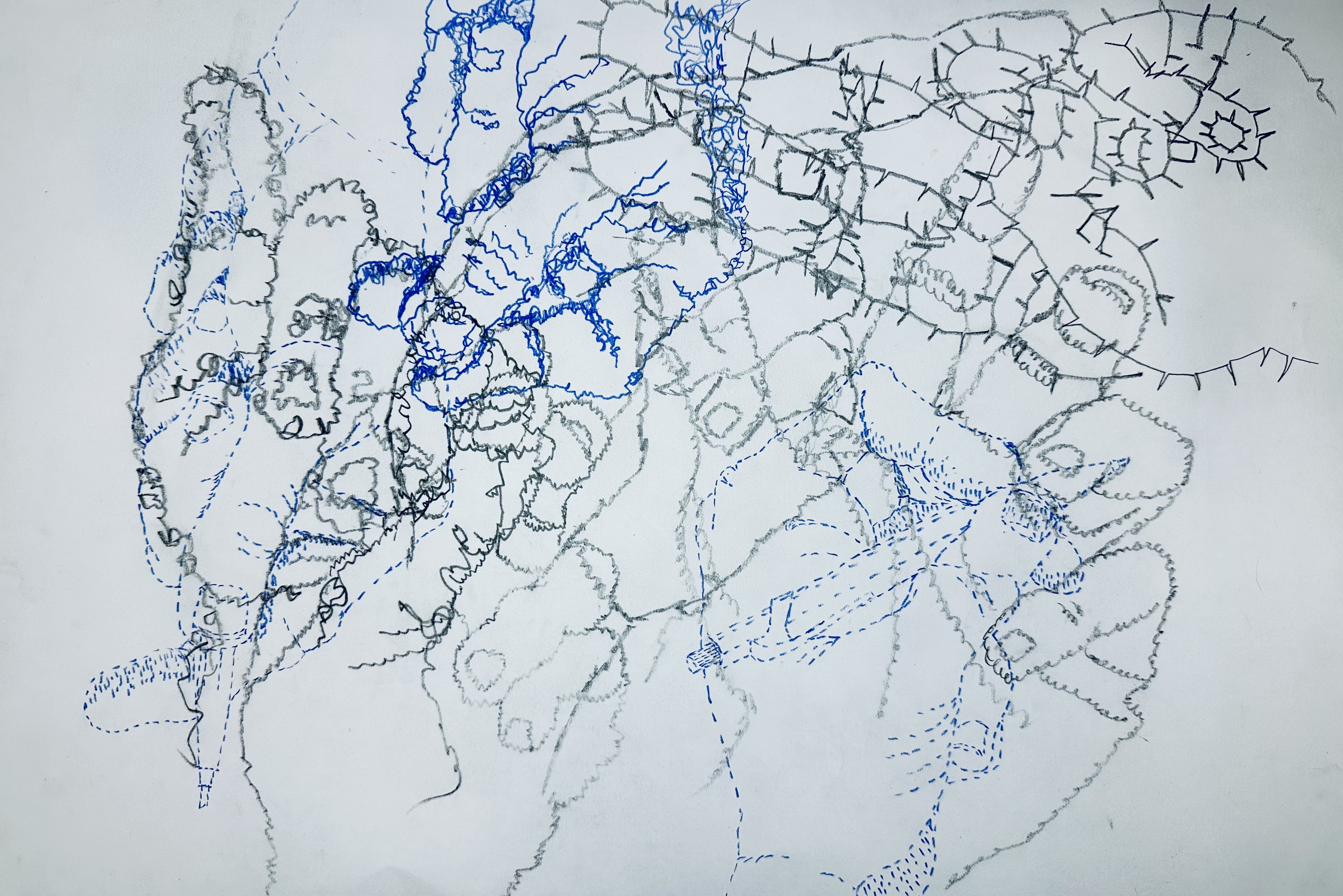 Line Variation Nondominant Hand Drawings – nomuse dot com since 1998